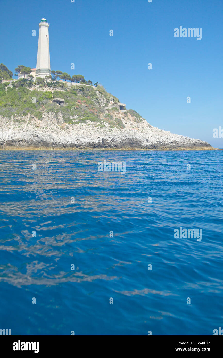 Lighthouse near Saint Jean Cap Ferrat, French Riviera, France Stock ...