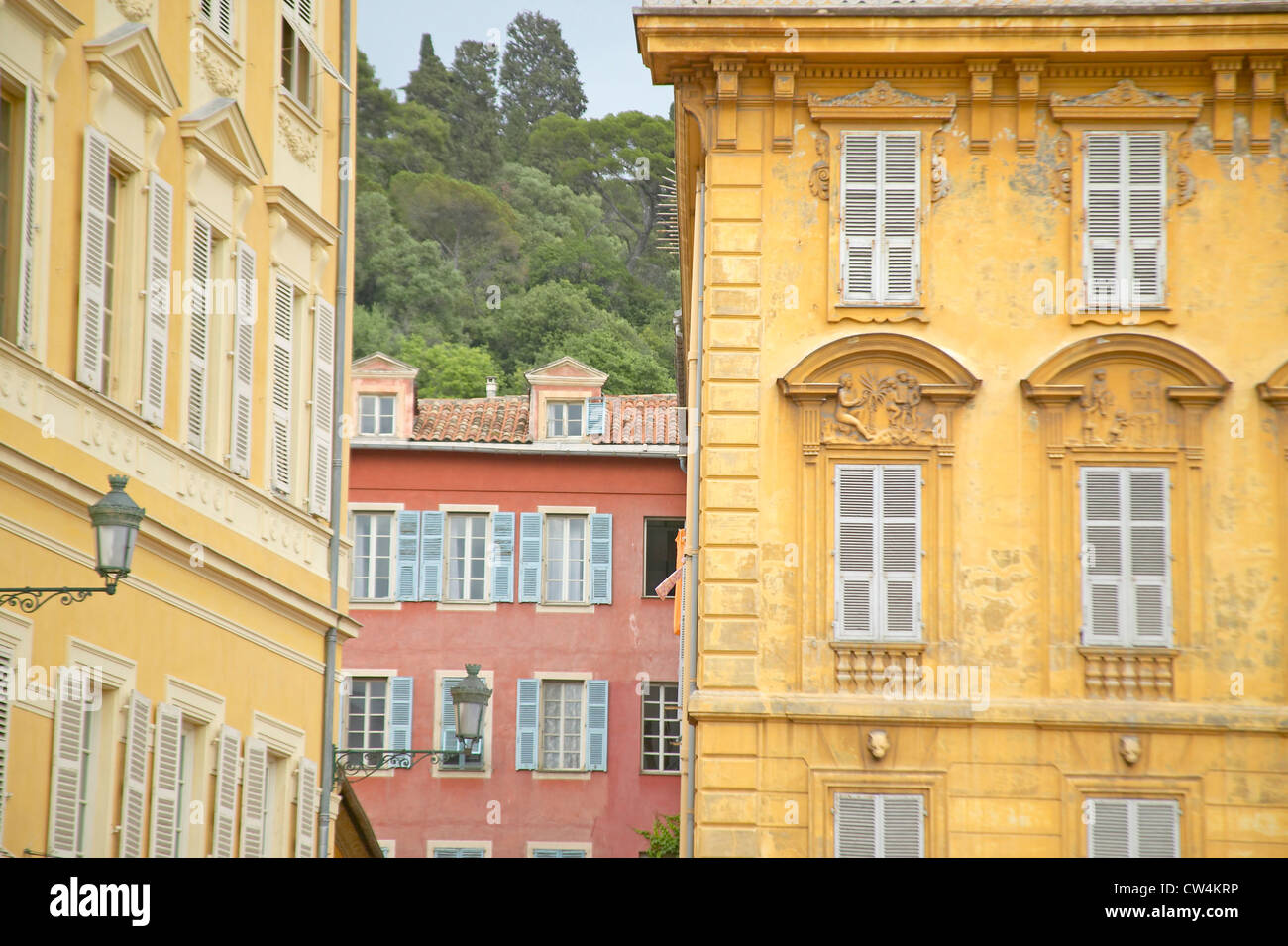 Buildings in Nice, France Stock Photo - Alamy