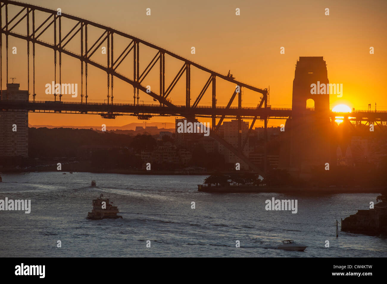 Sydney Harbour Bridge at Sunset, Australia Stock Photo - Alamy