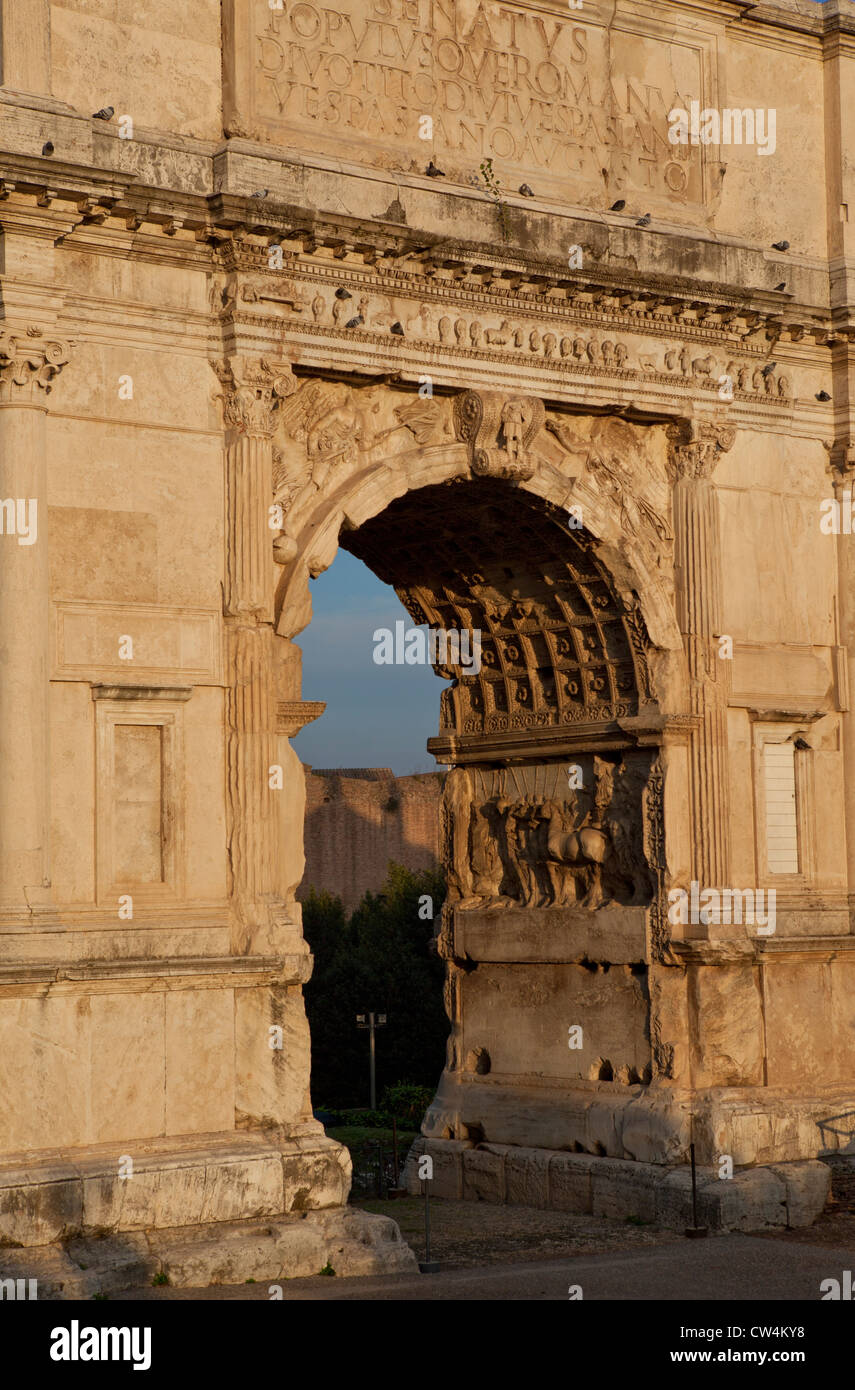 Arch of Titus, Rome, Italy Stock Photo - Alamy
