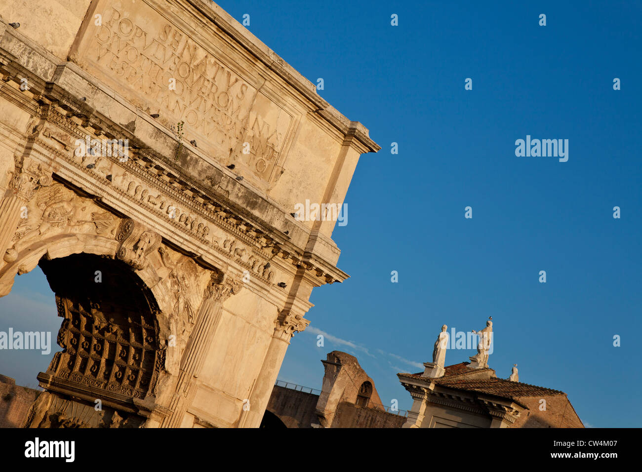 Arch of Titus, Rome, Italy Stock Photo - Alamy