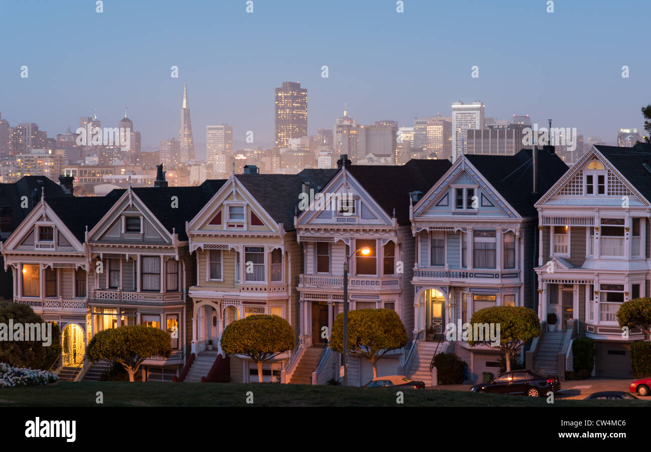 Six Sisters of San Francisco Stock Photo - Alamy