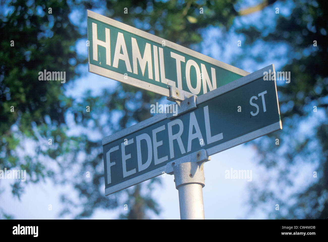 A sign that reads ?Federal/Hamilton Stock Photo - Alamy