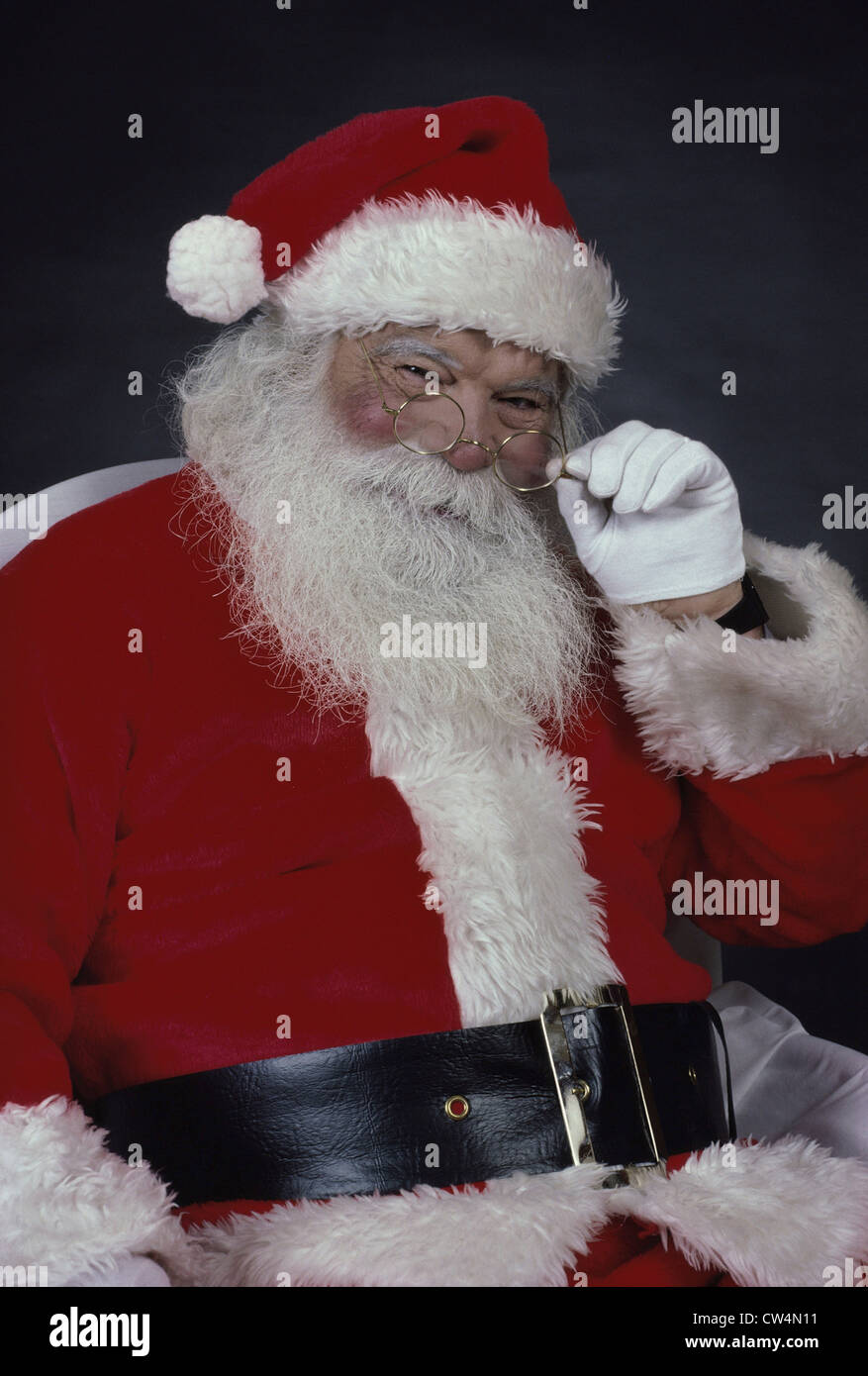 Portrait of Santa Claus Stock Photo - Alamy