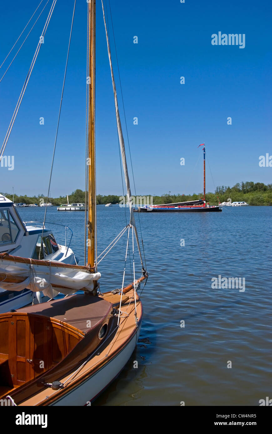 Ranworth Staithe facing Malthouse Broad, in Norfolk. Linked to The ...
