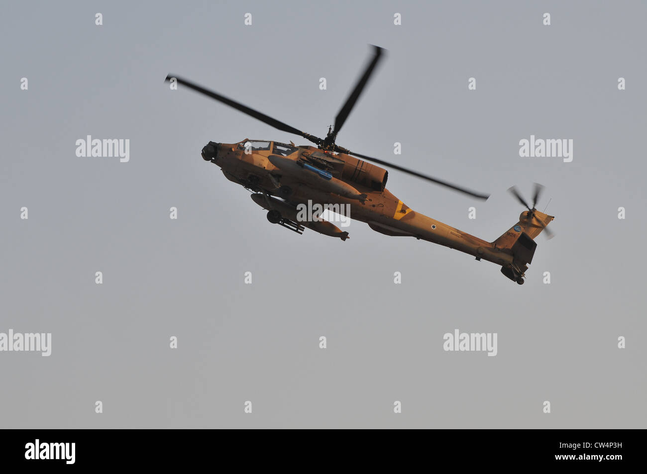 Israeli Air force Apache AH-64A in flight Stock Photo - Alamy