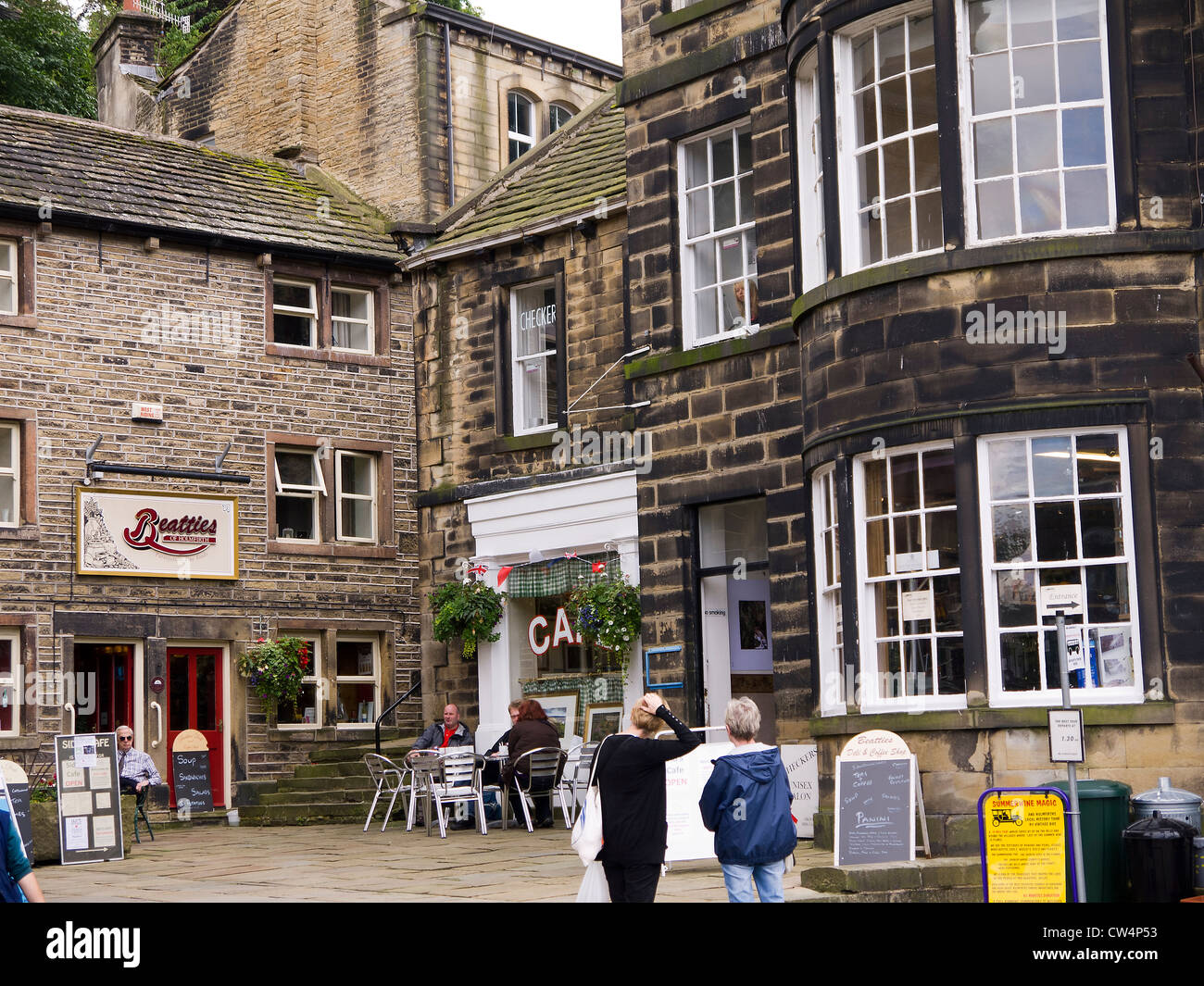 Sid's Cafe in Holmfirth, the Last of the Summer Wine Country in West ...