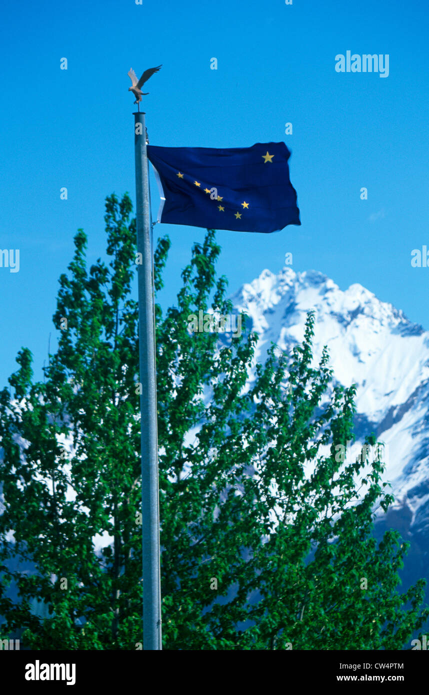 State Flag of Alaska Stock Photo - Alamy