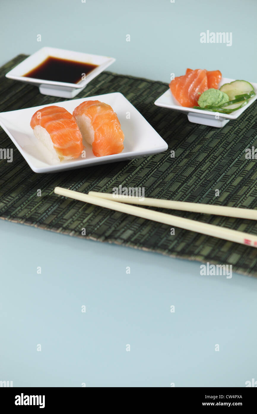 Stylish sushi presentation Stock Photo - Alamy