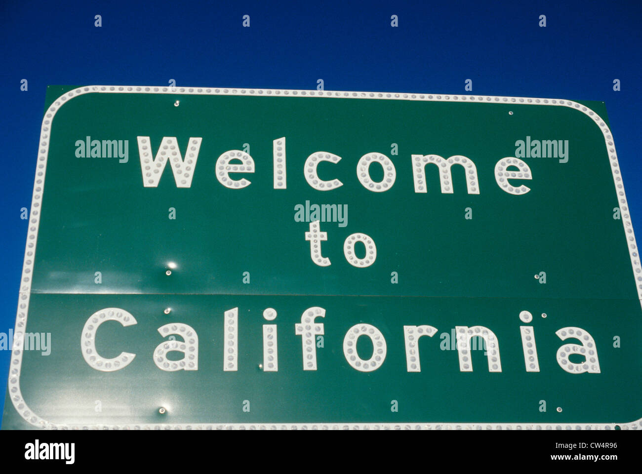 Welcome to California Sign Stock Photo - Alamy