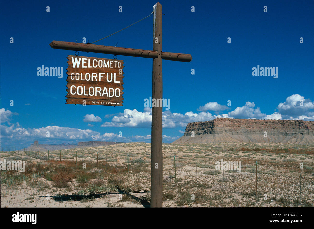 Welcome to Colorado Sign Stock Photo - Alamy