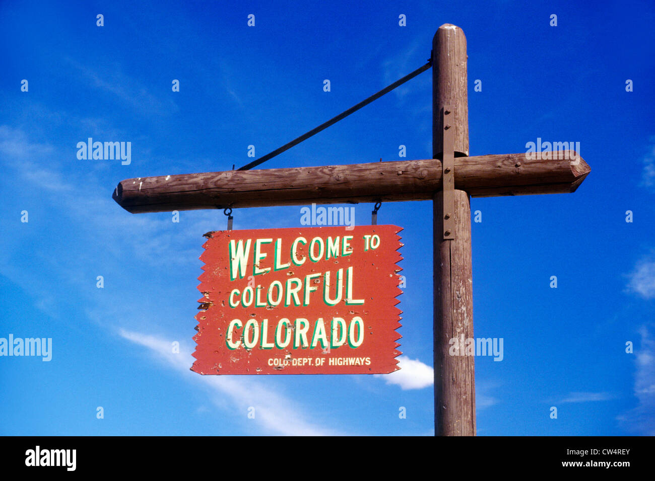 Welcome to Colorado Sign Stock Photo - Alamy