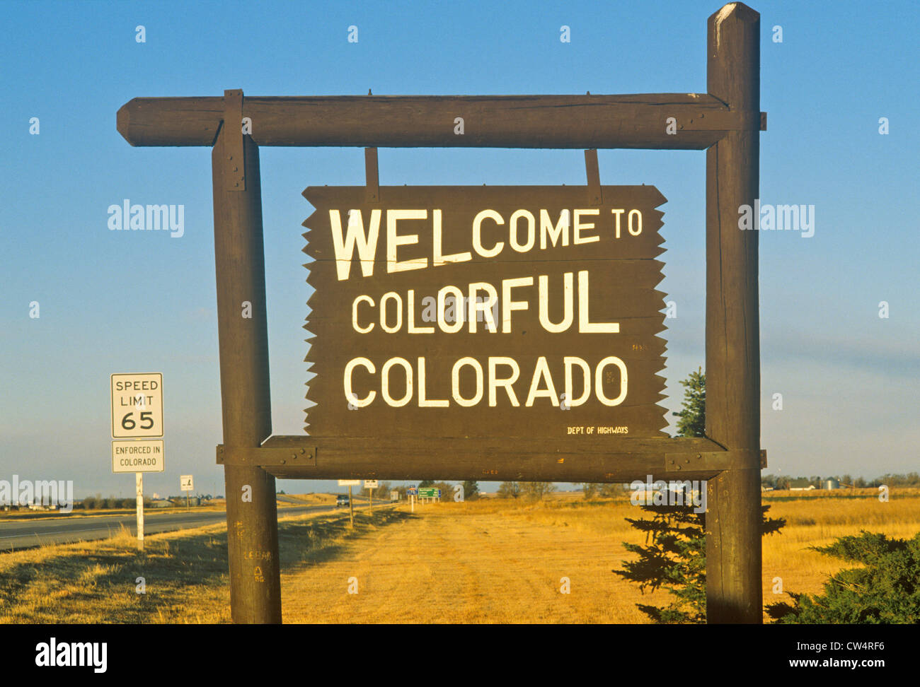 Welcome to Colorado Sign Stock Photo - Alamy