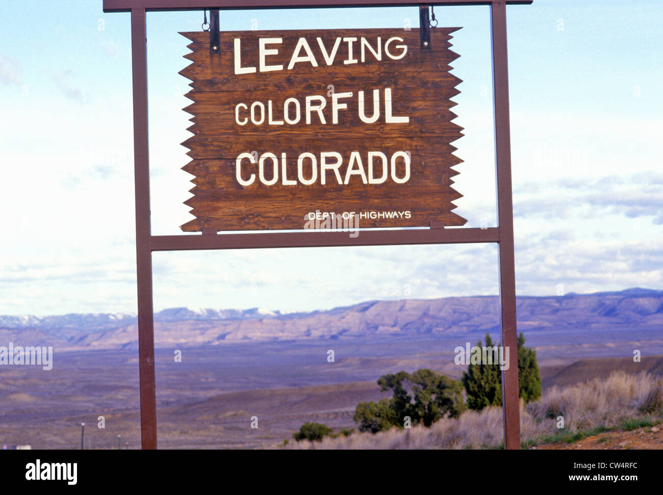 Welcome to Colorado Sign Stock Photo - Alamy