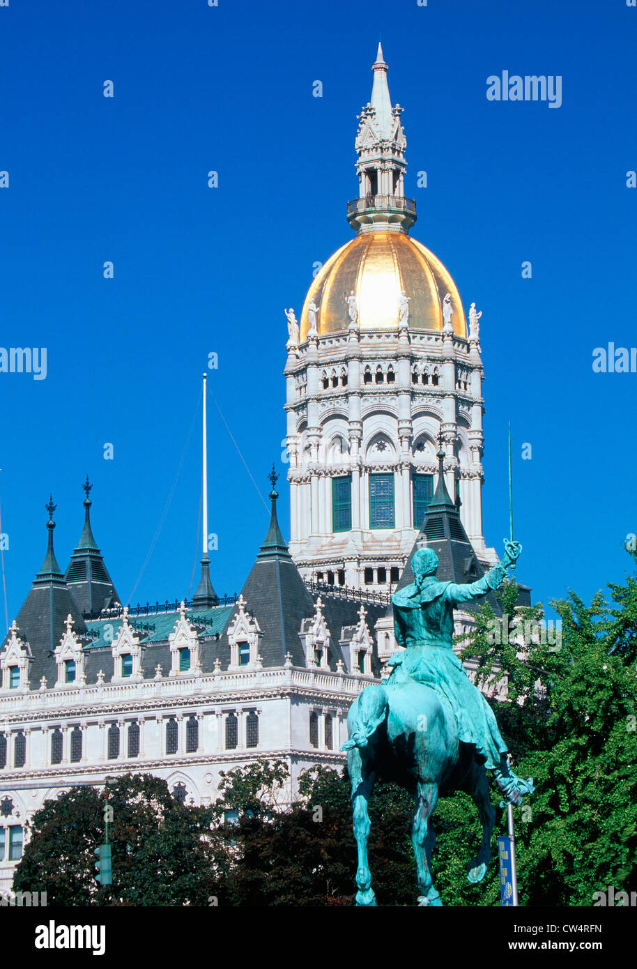 Connecticut state capitol dome hi-res stock photography and images - Alamy