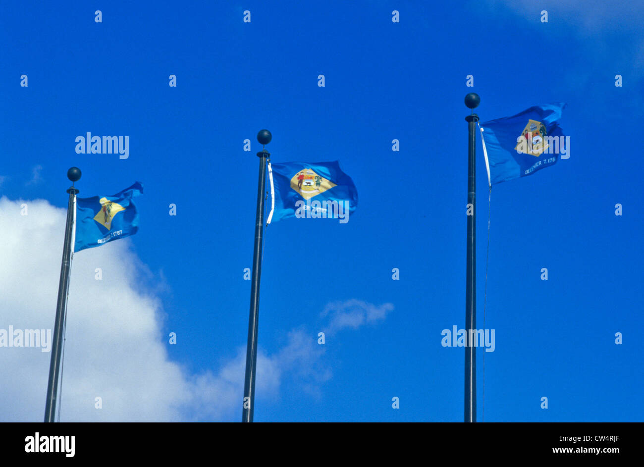 State Flag of Delaware Stock Photo - Alamy