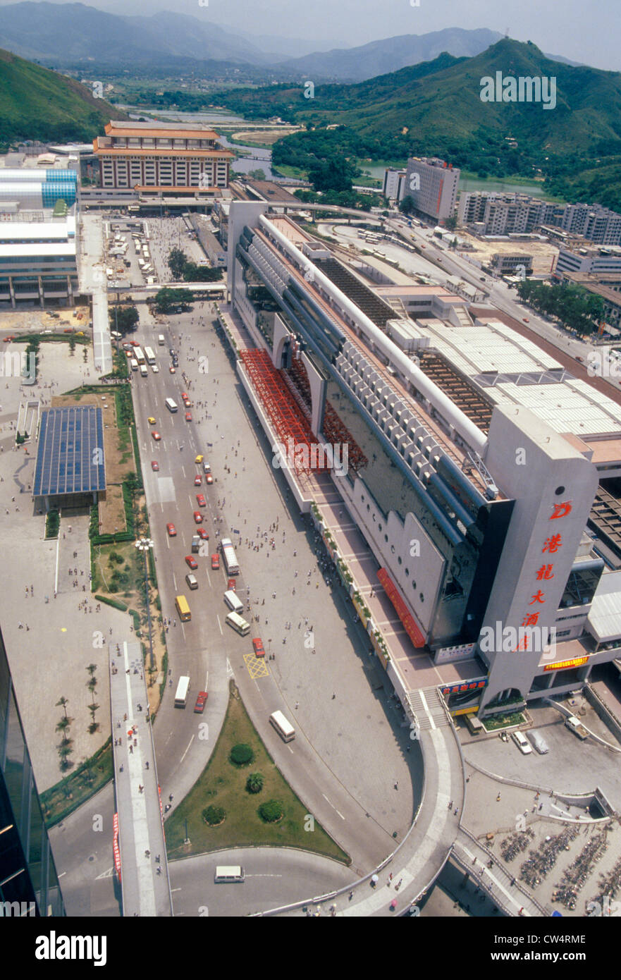 Downtown and train station of Shenzhen in Guangdong Province, People's ...