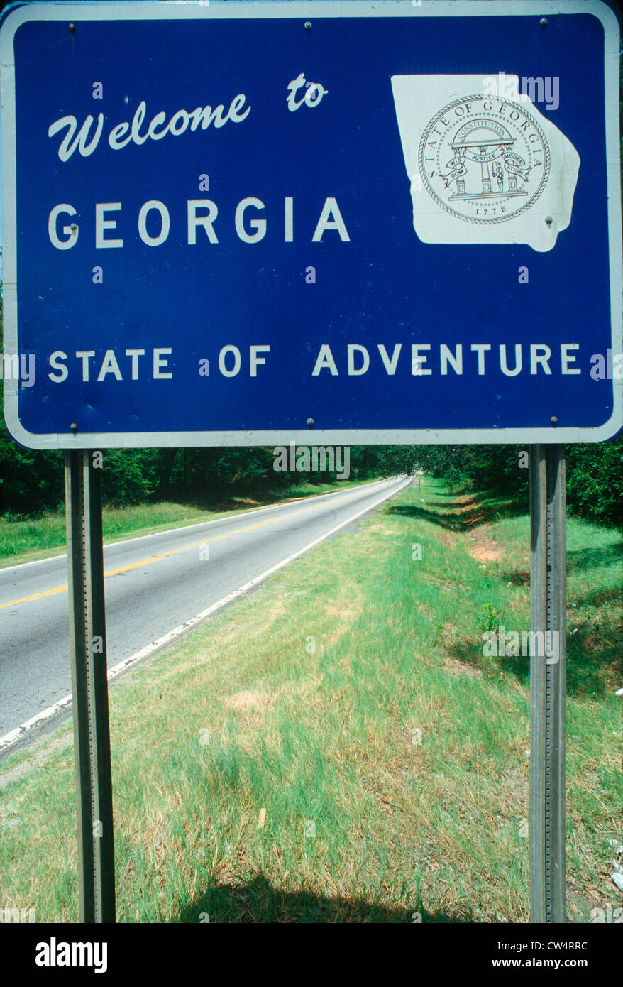 Welcome to Georgia Sign Stock Photo - Alamy