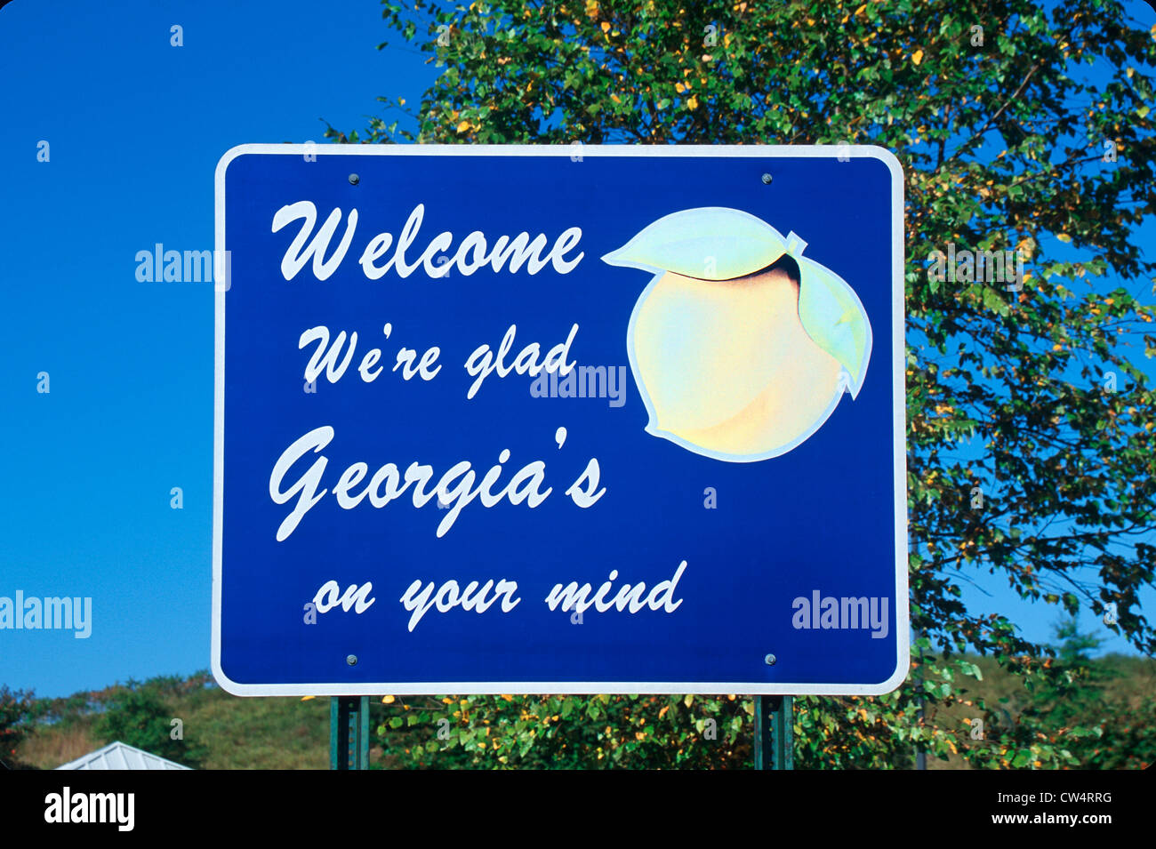 Welcome to Georgia Sign Stock Photo - Alamy