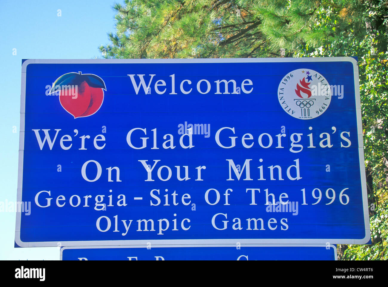 Welcome to Georgia Sign Stock Photo - Alamy