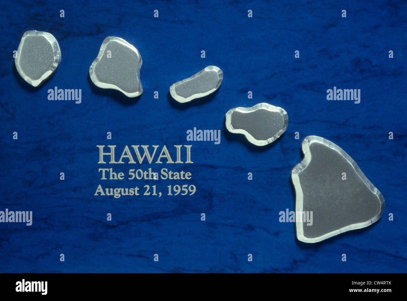 Hawaii map close up hi-res stock photography and images - Alamy