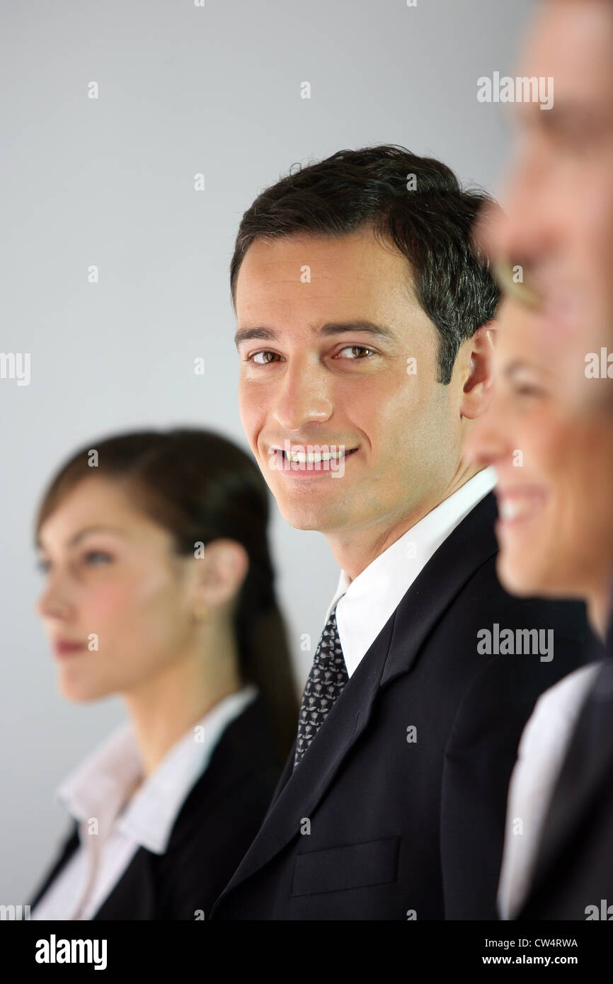 Business people stood in line hi-res stock photography and images - Alamy