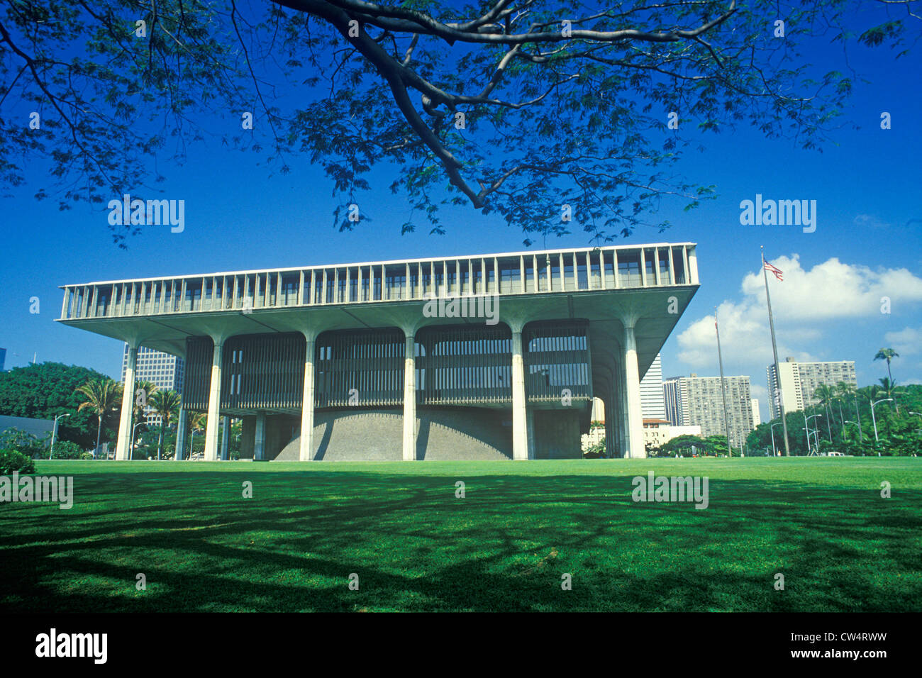 State Capitol of Hawaii, Honolulu Stock Photo - Alamy
