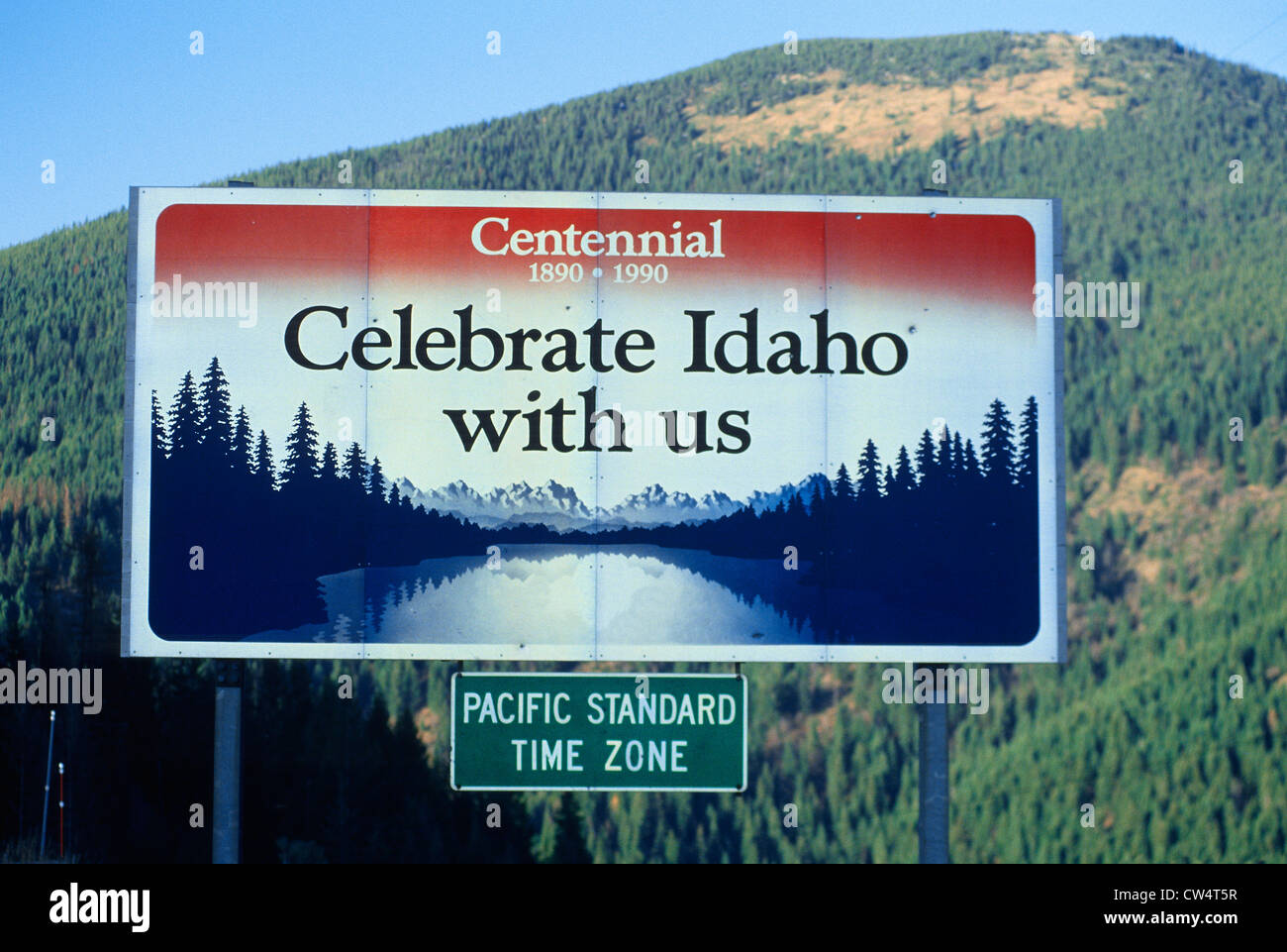 Welcome to Idaho Sign Stock Photo - Alamy
