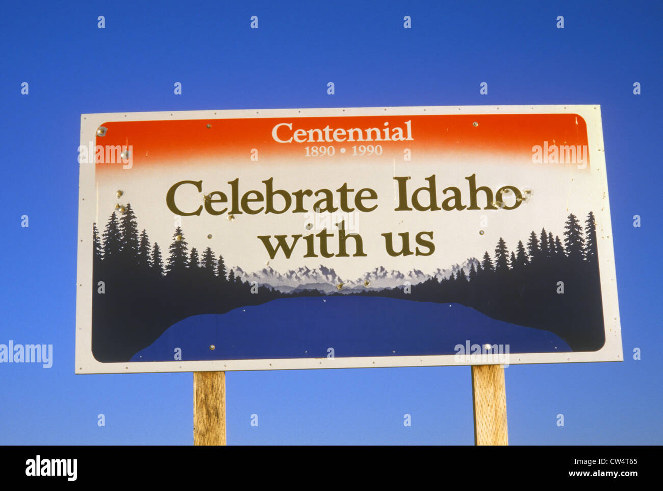 Welcome to Idaho Sign Stock Photo - Alamy