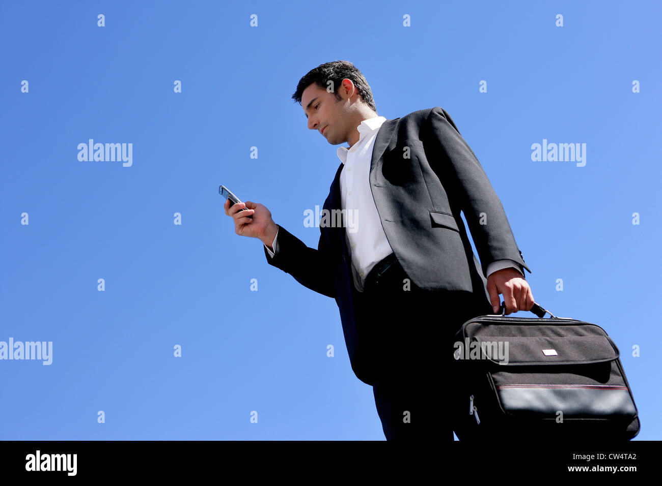 Businessman is lost Stock Photo - Alamy