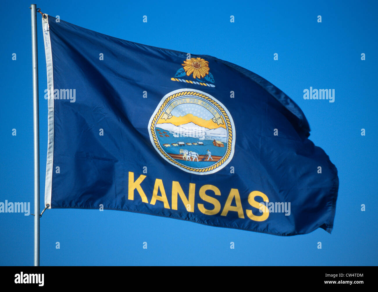 State Flag of Kansas Stock Photo - Alamy