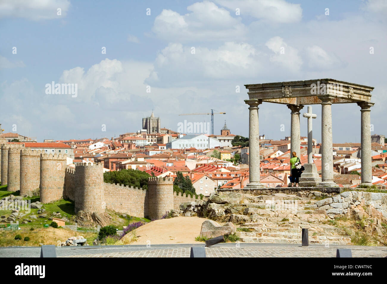 Cuatros Postes (Four Pillars or Posts), Avila Spain, an old Castilian ...