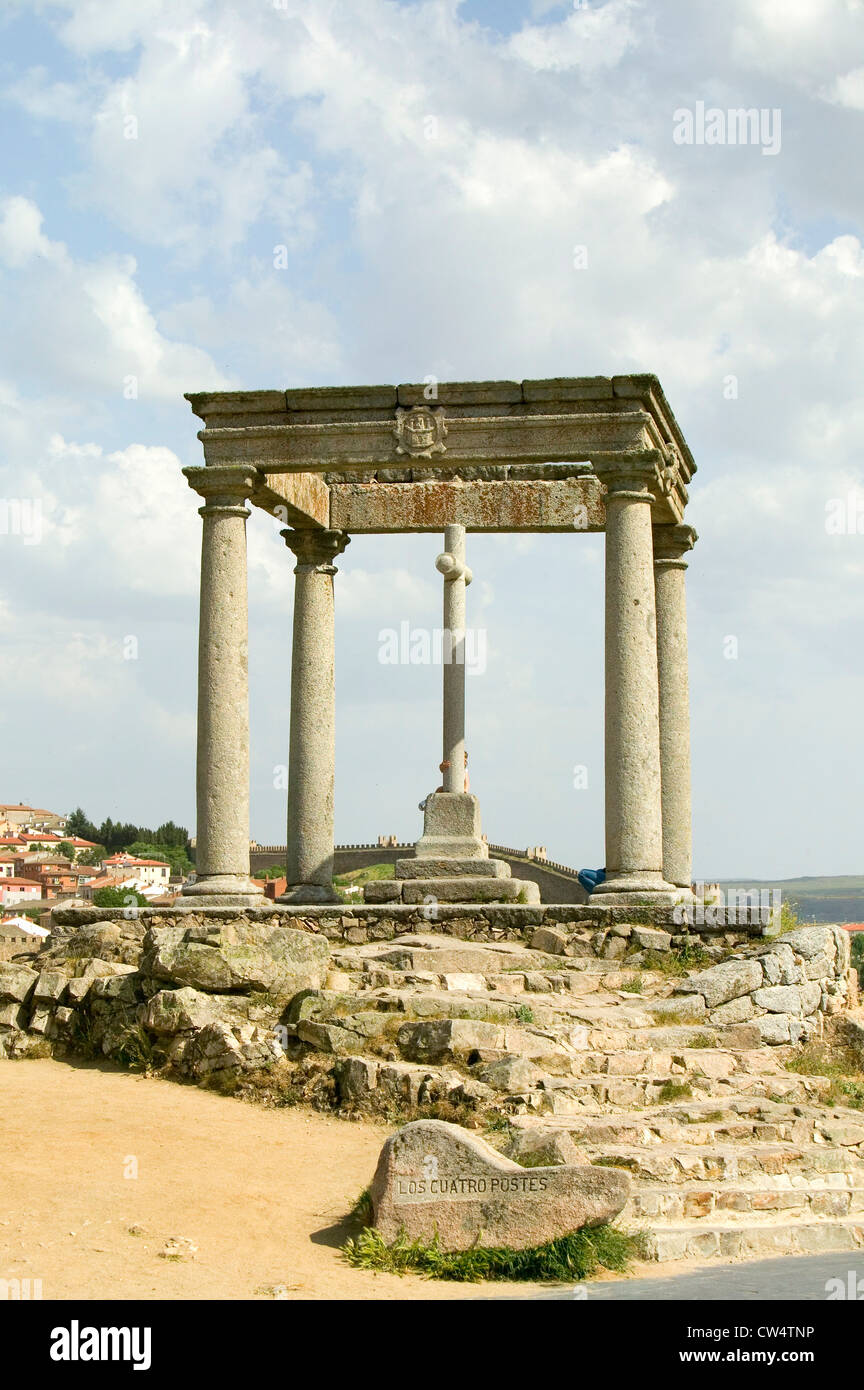 Cuatros Postes (Four Pillars or Posts), Avila Spain, an old Castilian ...