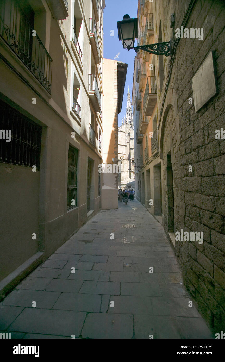 The Barcelona Barri Gotic area is also known as the Gothic Quarter ...