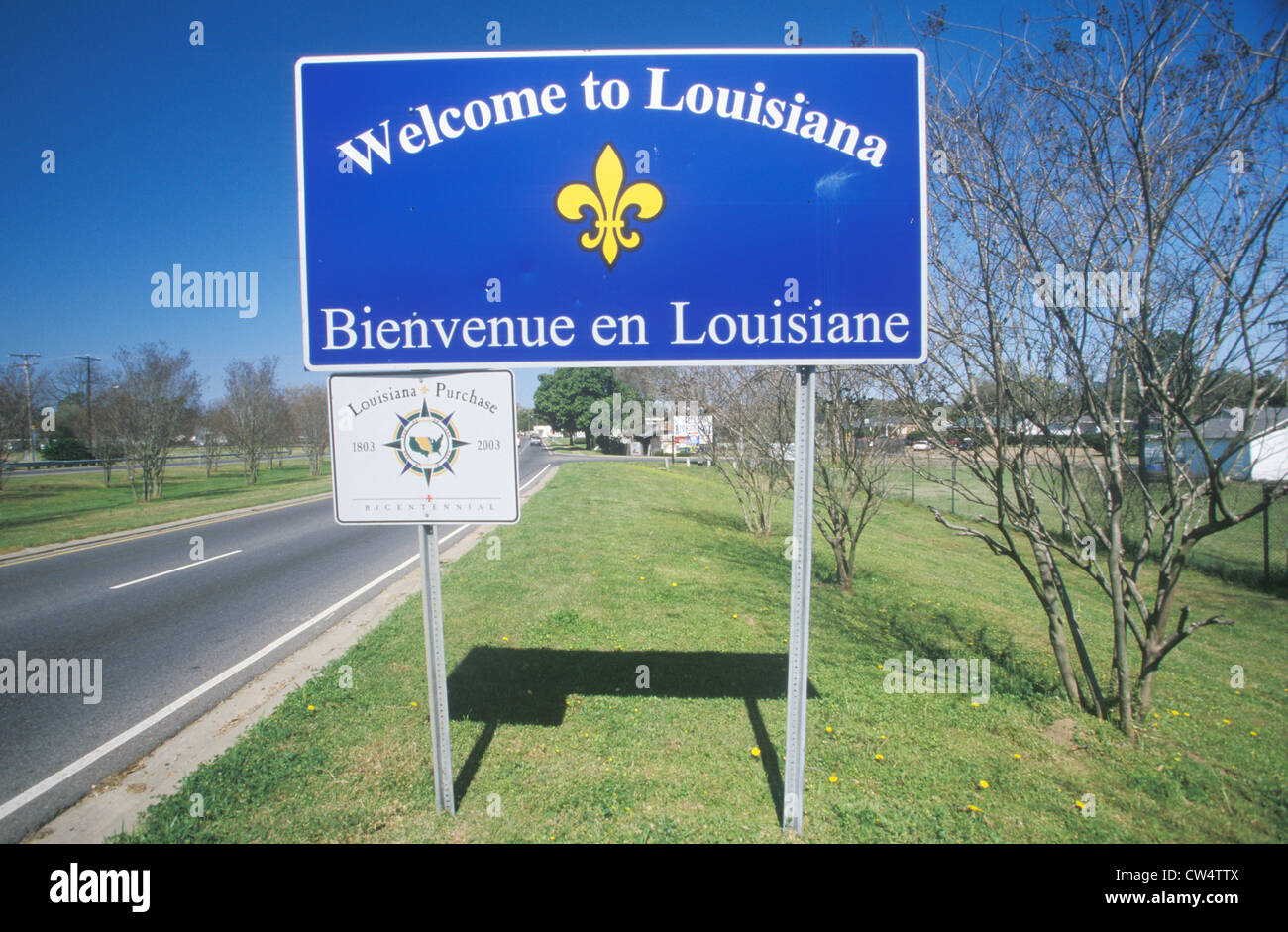 Welcome to Louisiana Sign Stock Photo - Alamy