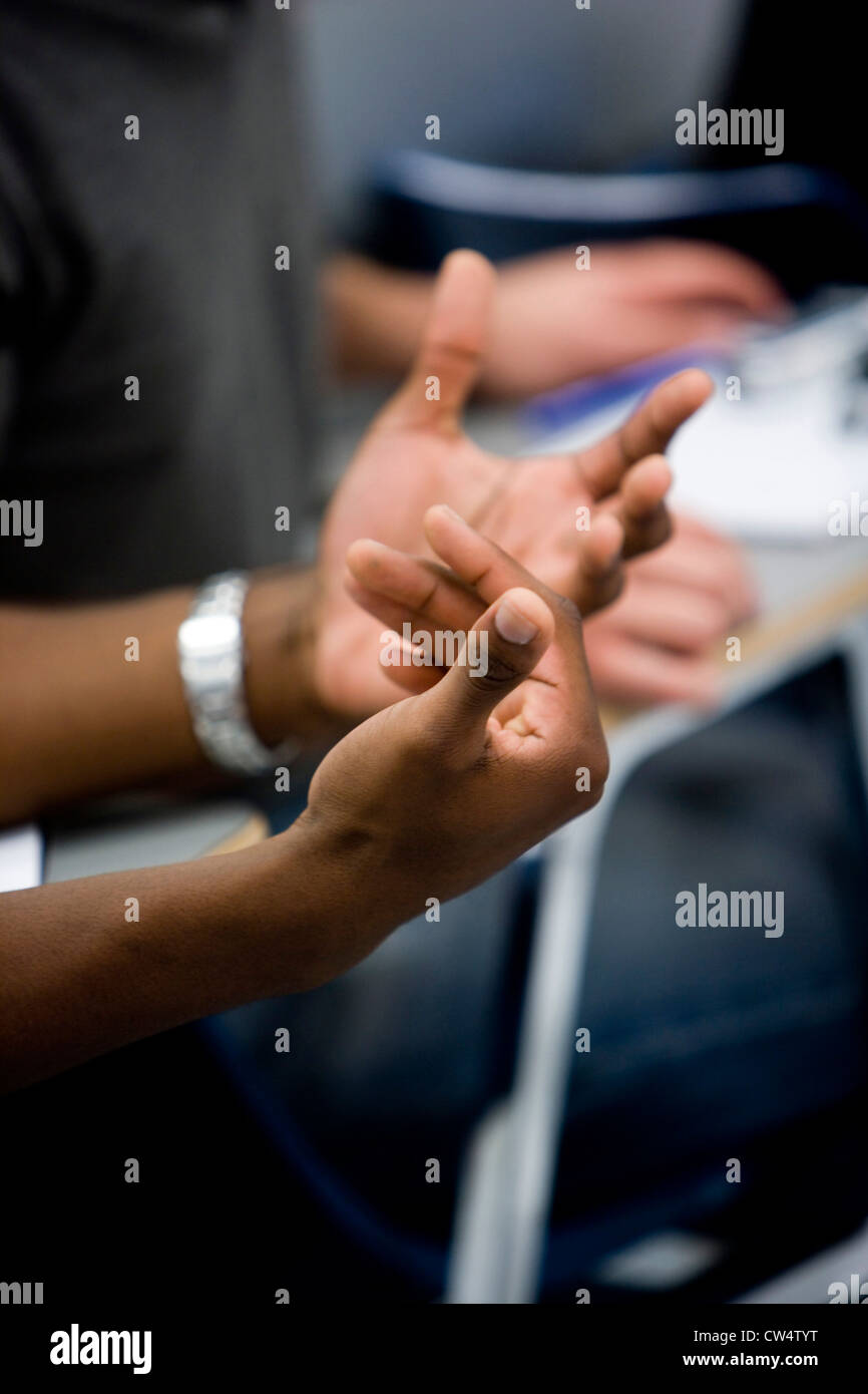 Close-up of human hands Stock Photo - Alamy