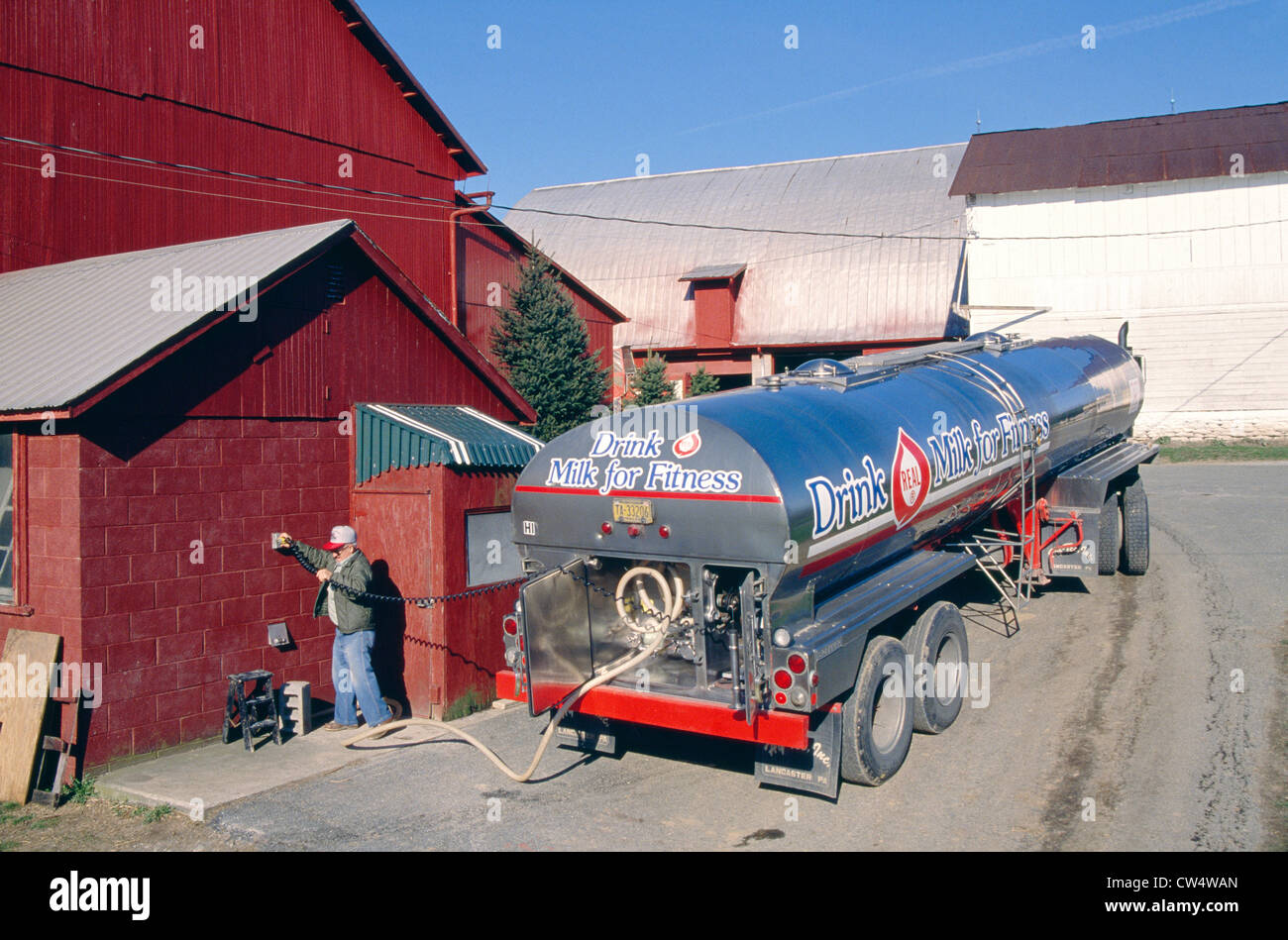 MILK PICK-UP / PENNSYLVANIA Stock Photo - Alamy