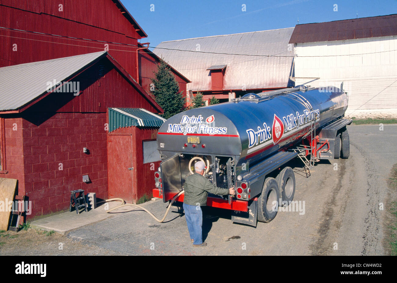 MILK PICK-UP / PENNSYLVANIA Stock Photo - Alamy