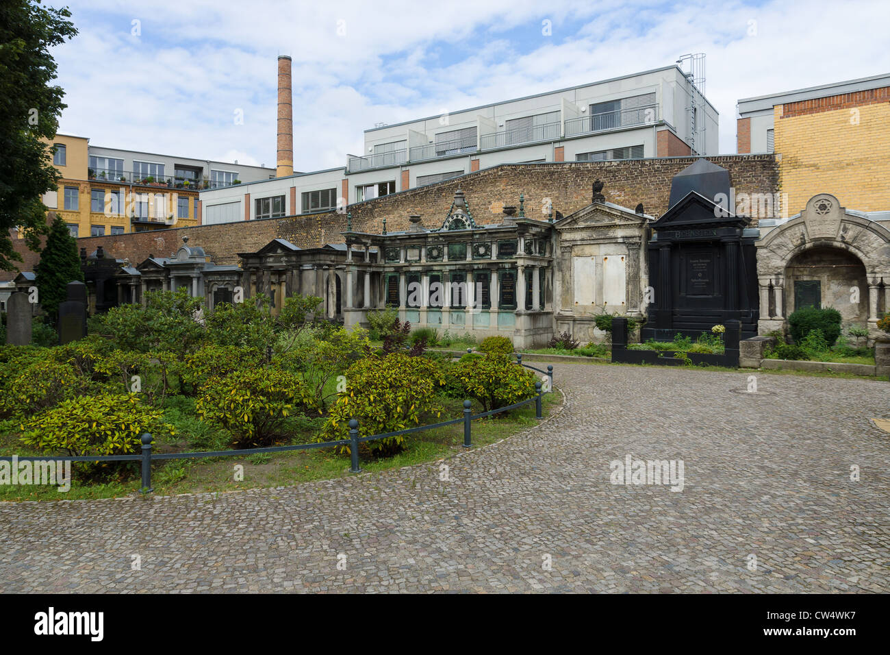 The Old Jewish cemetery in Weissensee. Pankow district, August 10, 2012 ...