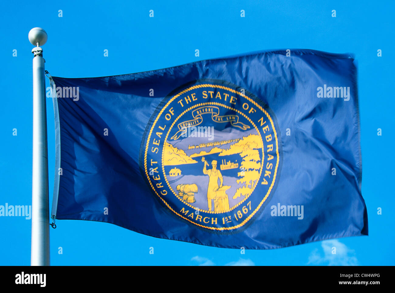 Nebraskan flag hi-res stock photography and images - Alamy
