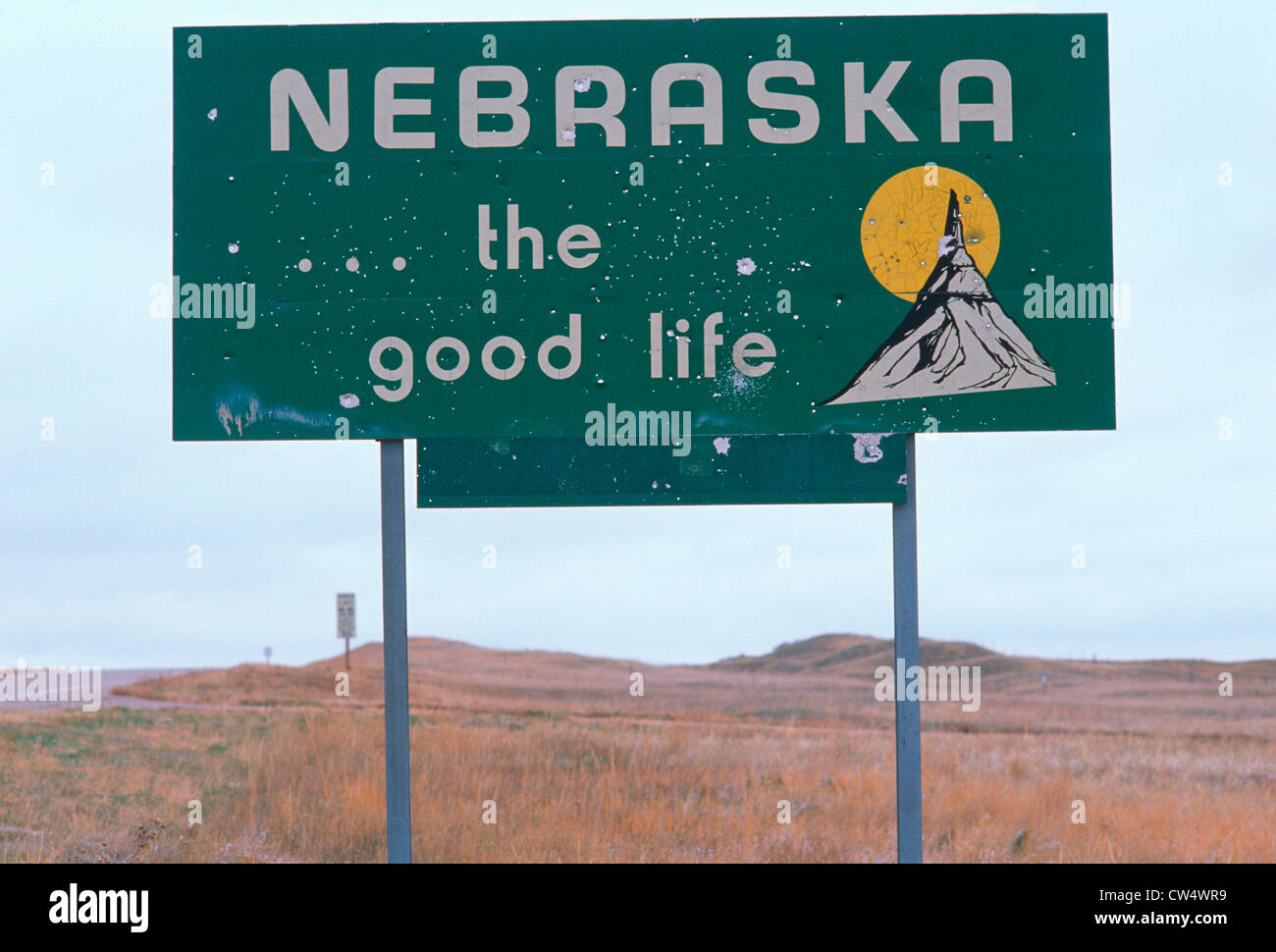 Welcome to Nebraska Sign Stock Photo - Alamy