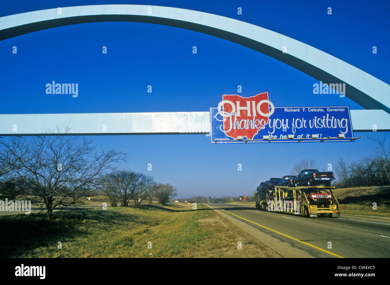 Welcome to Ohio Sign Stock Photo - Alamy