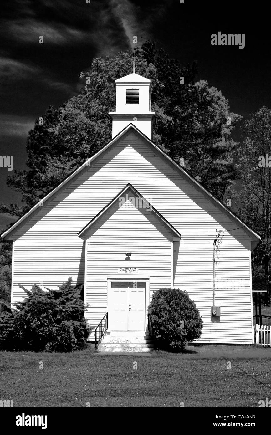 Old country church Black and White Stock Photos & Images - Alamy
