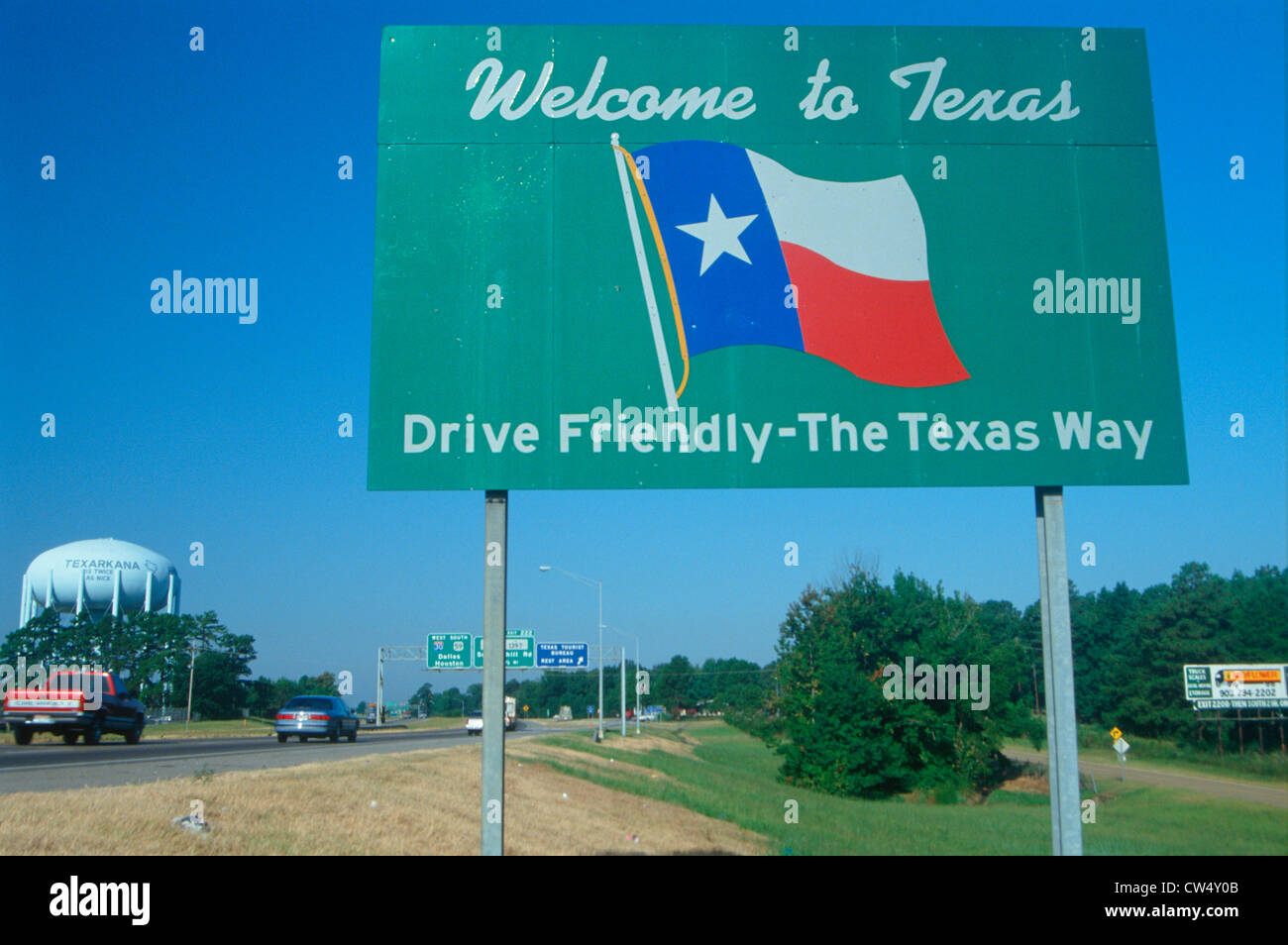 Welcome to Texas Sign Stock Photo - Alamy