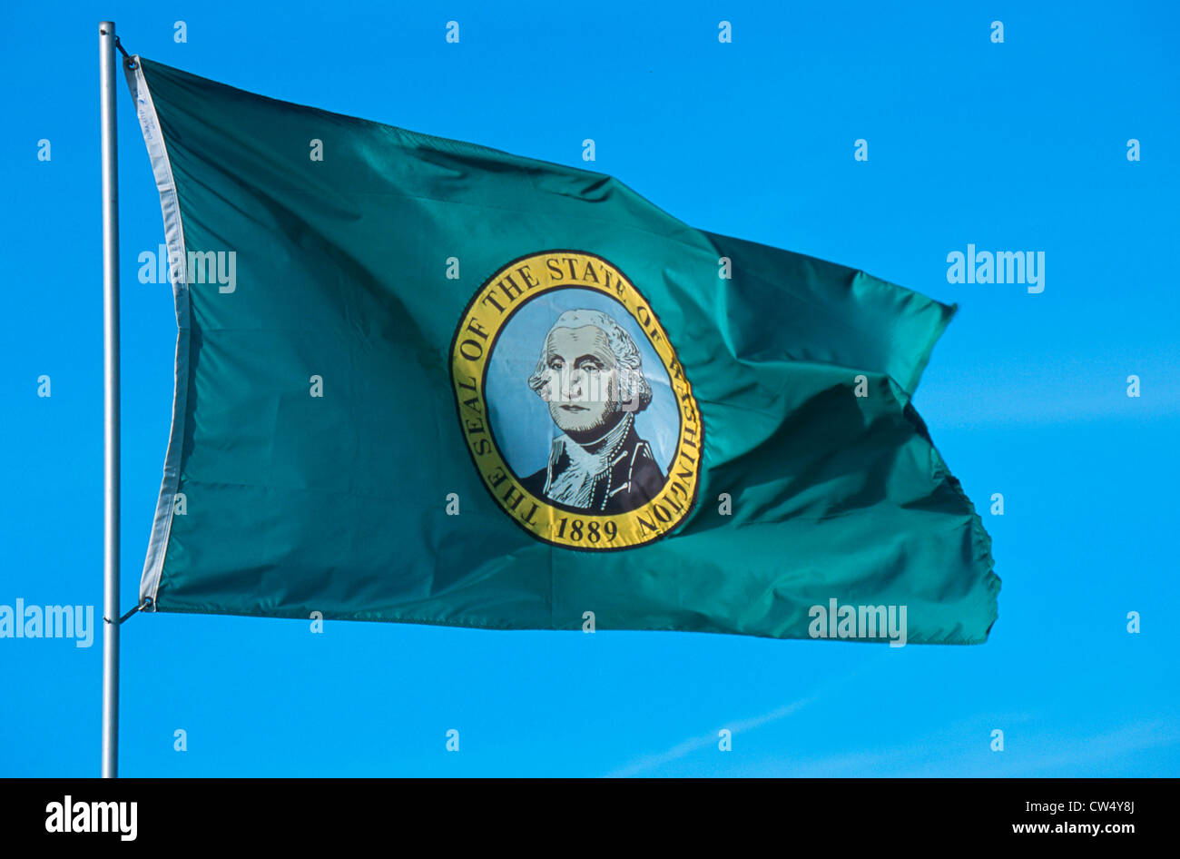 State Flag of Washington Stock Photo - Alamy