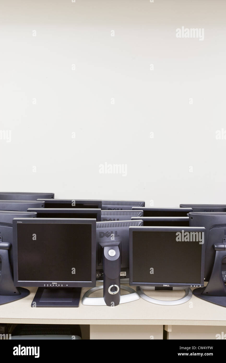 Outdated computer monitors slated for recycling Stock Photo - Alamy