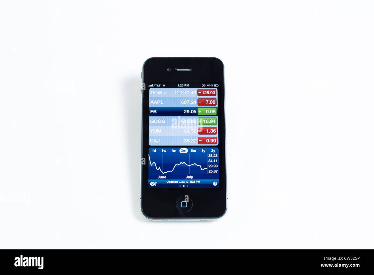 Apple stock app Cut Out Stock Images & Pictures - Alamy