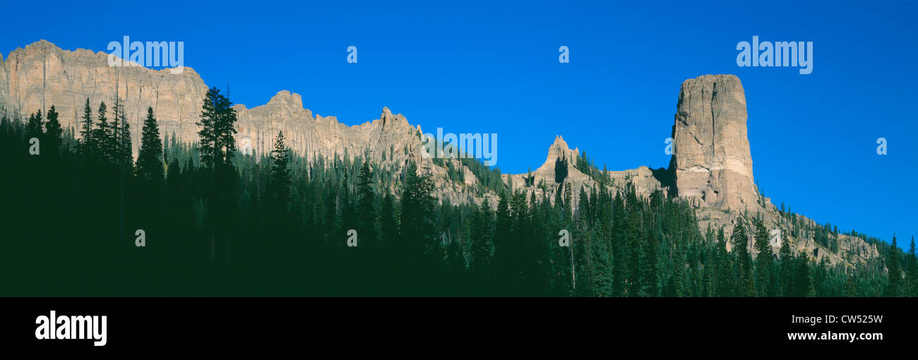 Chimney Peak in Uncompahgre National Forest, Ridgeway, Colorado Stock ...