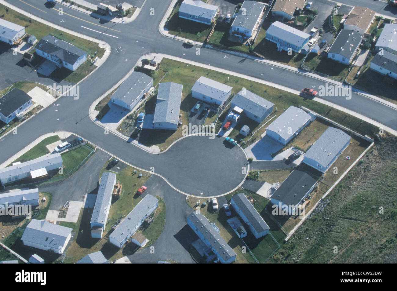 Aerial view of housing development, Pullman, WA Stock Photo - Alamy