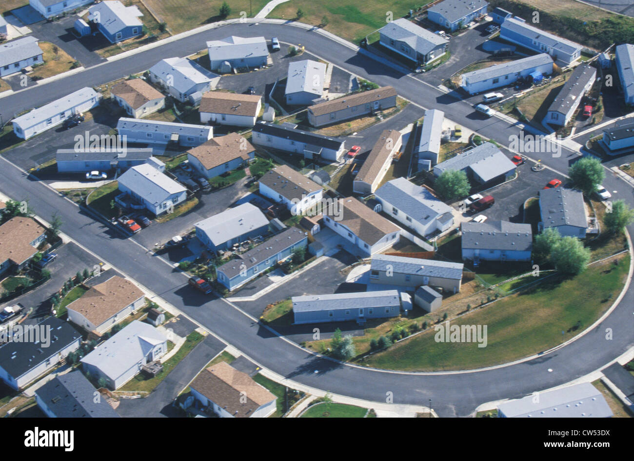 Aerial view of housing development, Pullman, WA Stock Photo - Alamy